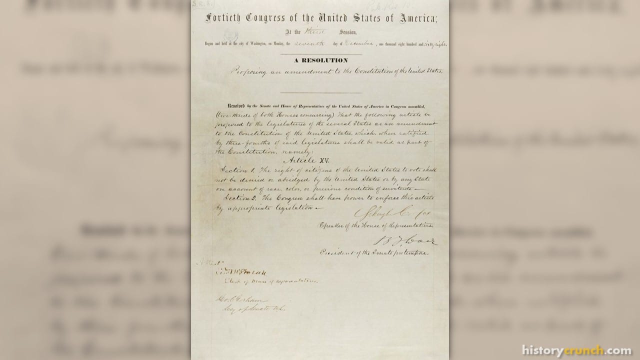 Fifteenth Amendment of the United States Constitution: A Detailed ...